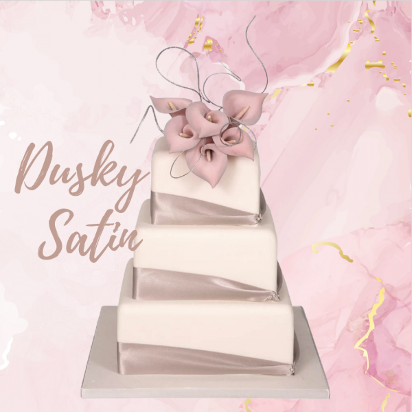 DUSKY SATIN | Wedding Cakes | 3D Cakes