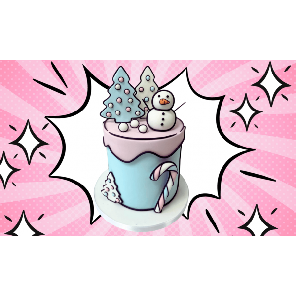 CHRISTMAS COMIC CAKE VOUCHER | 3D Cakes