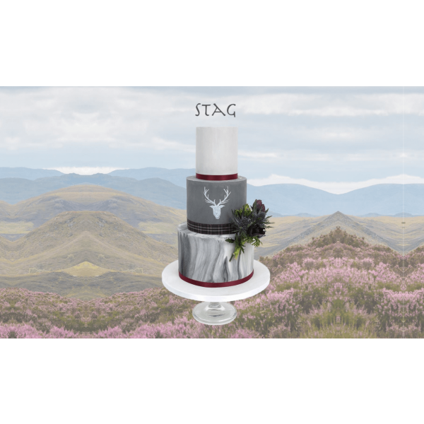 3 Tier Stag Celebration Cake Voucher