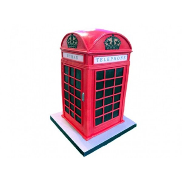 BRITISH PHONE BOX | Wedding, Birthday & Party Cakes